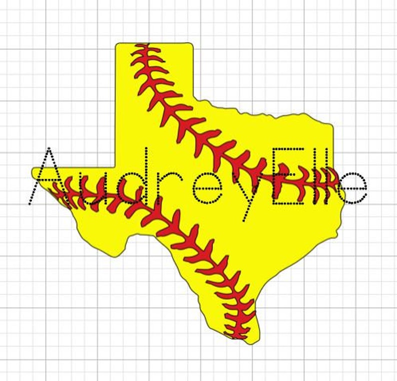 Baseball Softball SVG Texas State Shape - Etsy