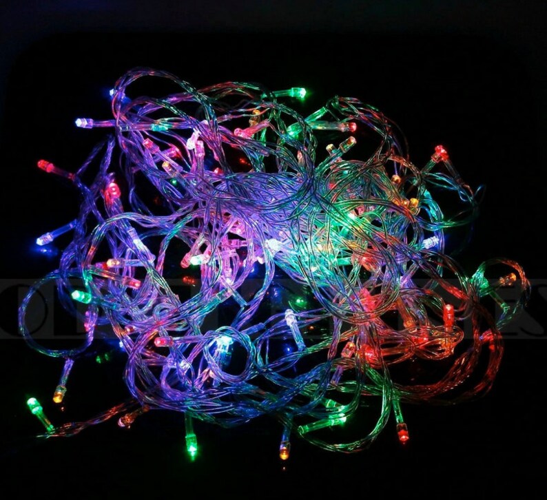 100 LED Lights: 33 Foot Long Multi Color String Lights for - Etsy