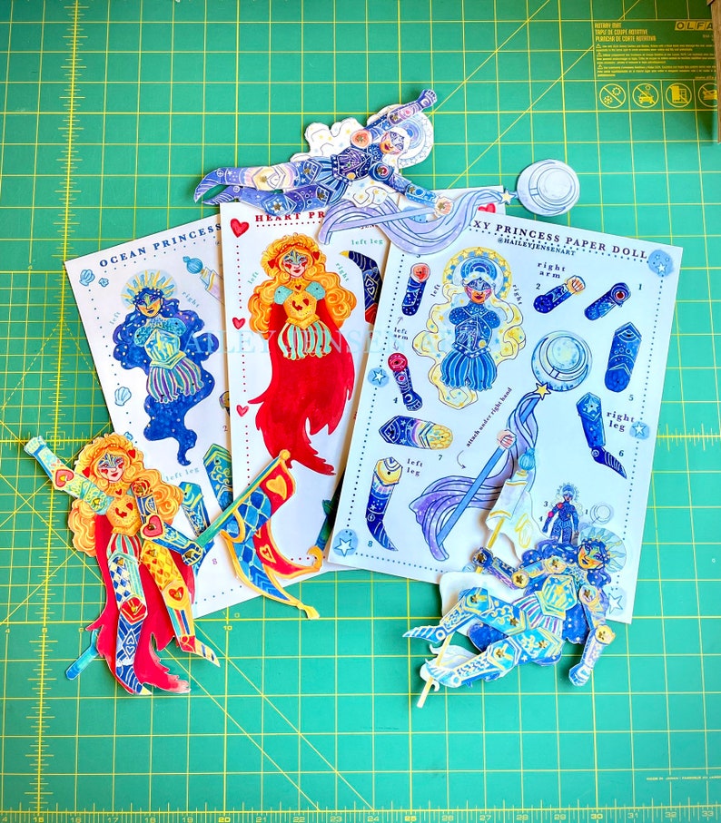 Articulated Paper Doll Kit DIY Connectors Included Fantasy - Etsy