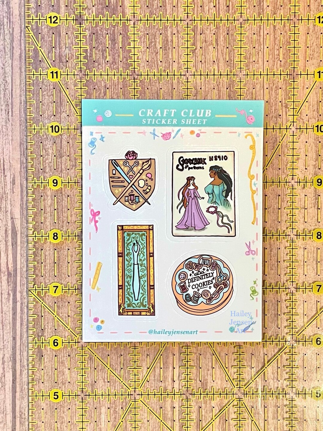 Craft Club Sticker Sheet | Sewing Stickers Machine Stickers Costume ...