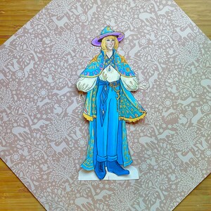 Paper Doll Kit DIY | Wizard Doll Printable Paper Doll Download Paper ...