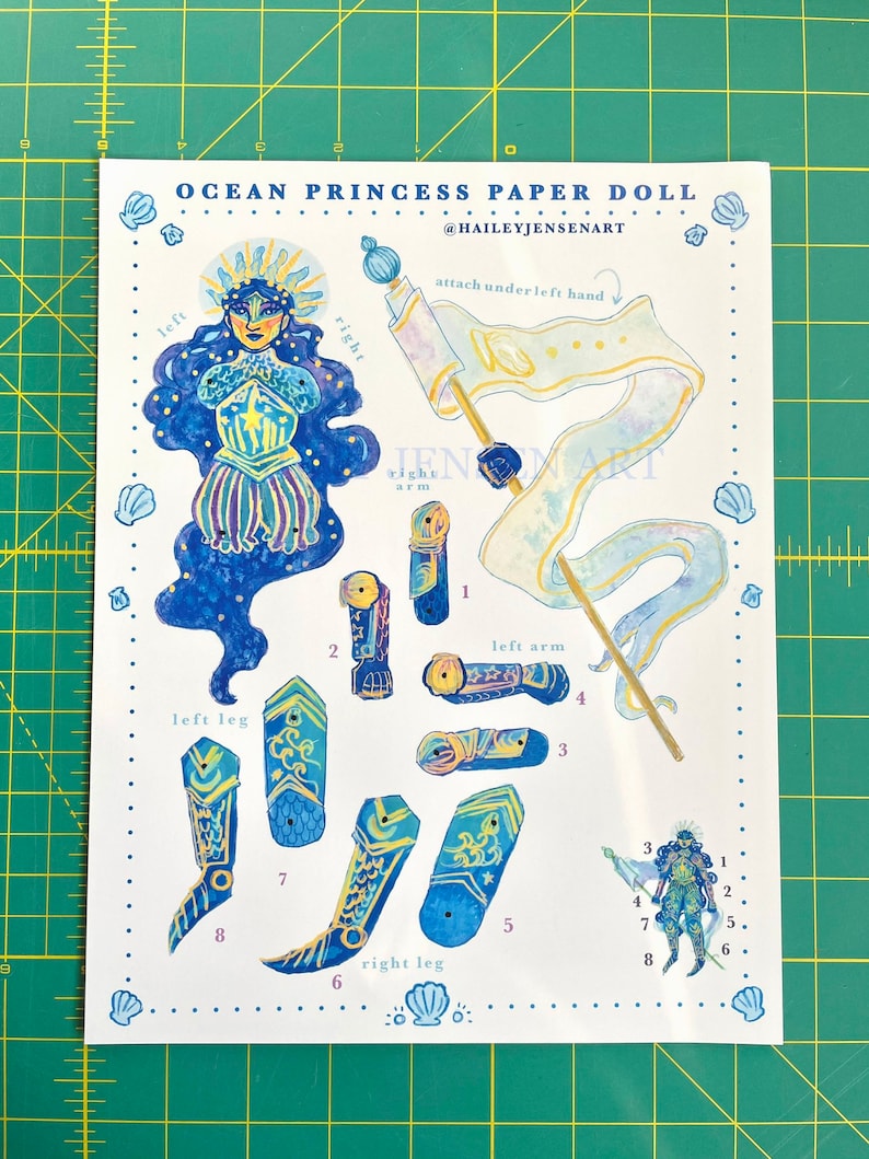Articulated Paper Doll Kit DIY Connectors Included Fantasy - Etsy