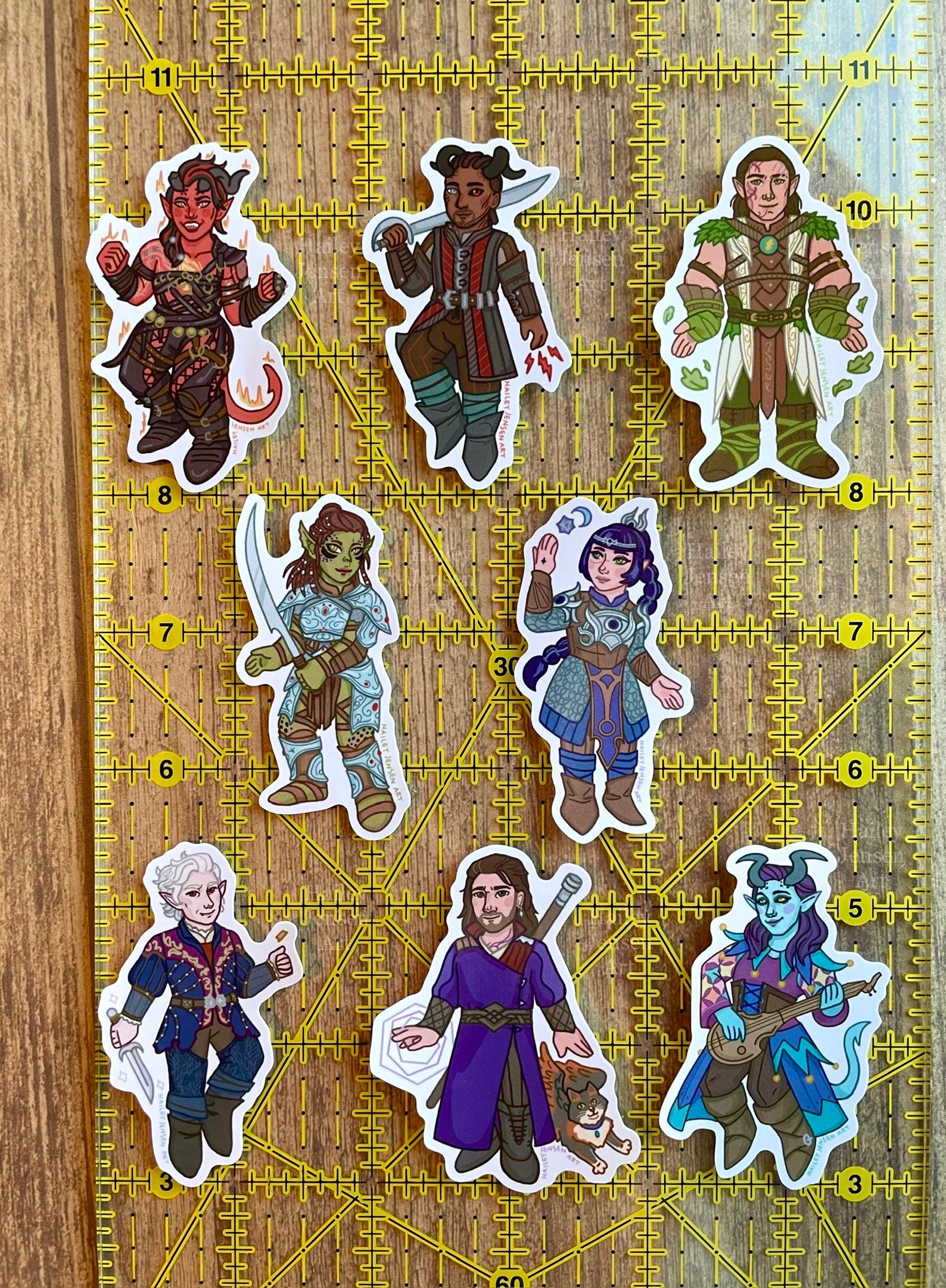 BG3 Sticker Set | BG3 Inspired Stickers Baldur Dnd Stickers Baldurs ...