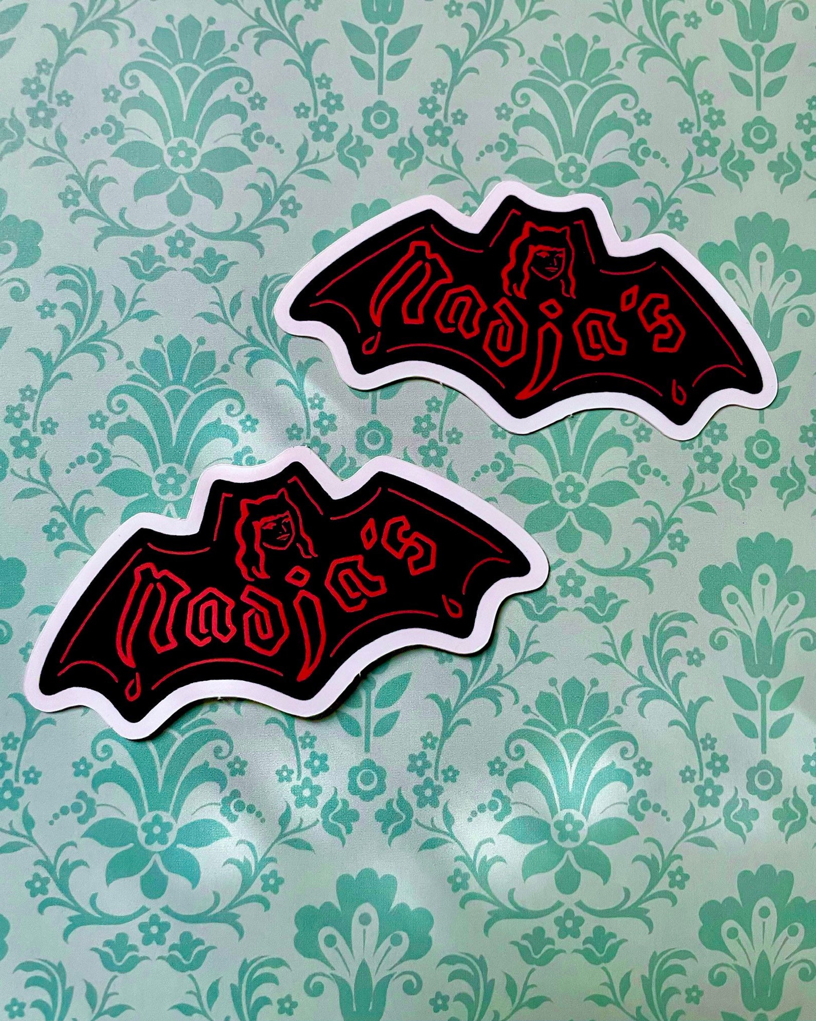 Set of 2 Vampire Bat Stickers Nadja What We Do Shadows - Etsy