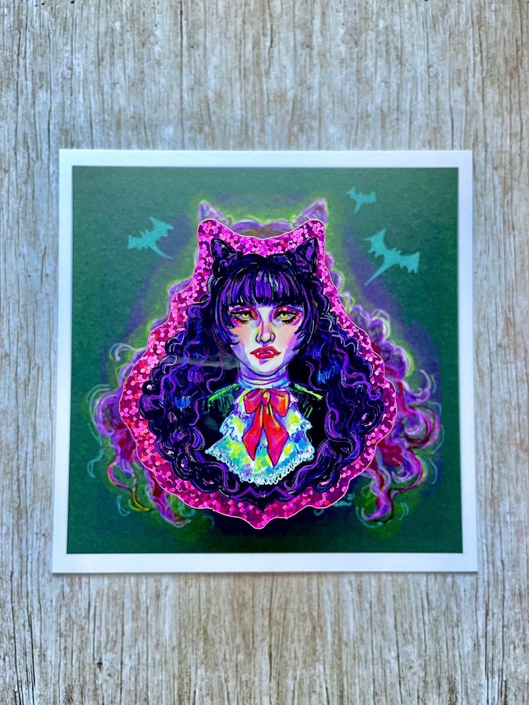 Glitter Vampire Vinyl Sticker | Nadja What We Do Shadows Halloween ...