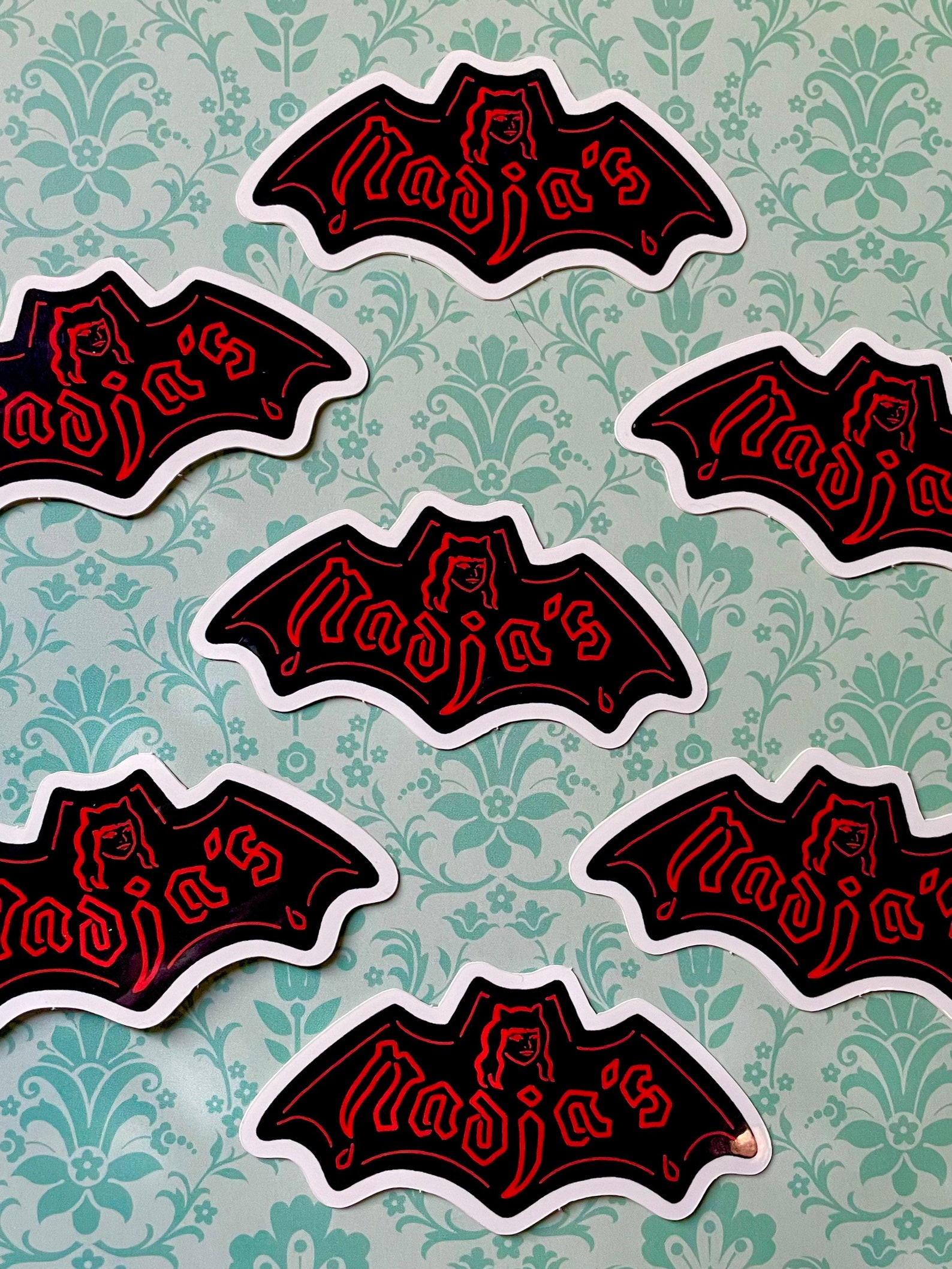 Set of 2 Vampire Bat Stickers Nadja What We Do Shadows - Etsy