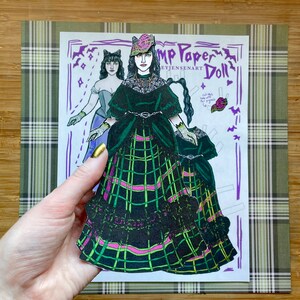 Vampire Paper Doll Kit DIY | Halloween Doll Printable Paper Doll ...