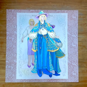 Paper Doll Kit DIY | Wizard Doll Printable Paper Doll Download Paper ...