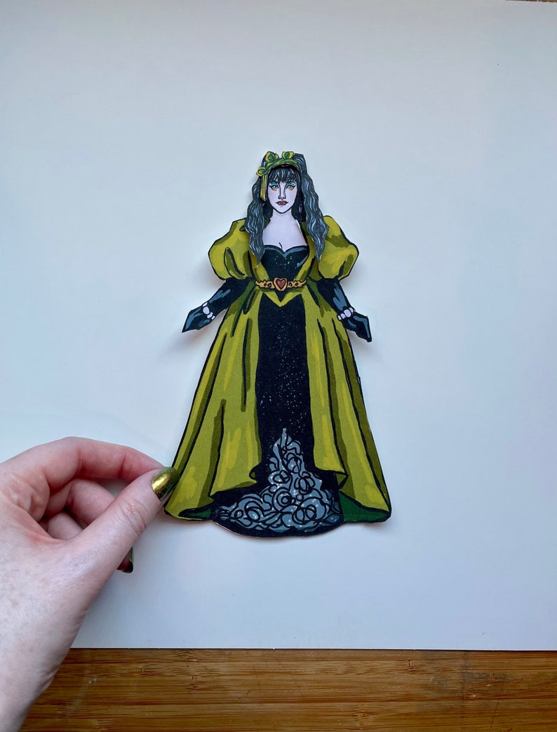 Vampire Paper Doll Kit DIY Halloween Doll Printable Paper - Etsy