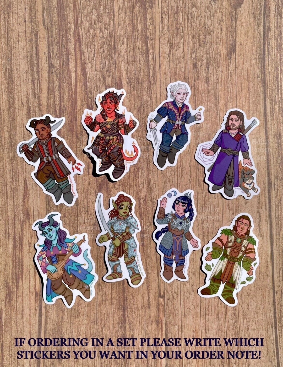 BG3 Sticker Set BG3 Inspired Stickers Baldur Dnd Stickers Baldurs Gate 3 Stickers Dnd Stickers ...