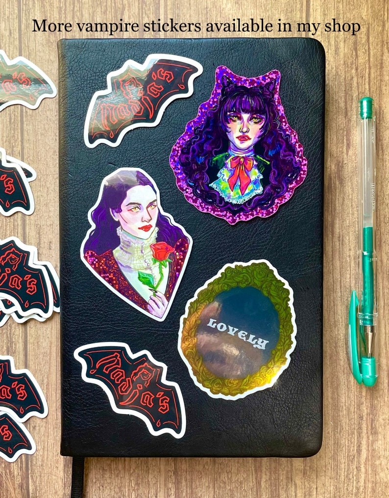 Glitter Vampire Vinyl Sticker | Nadja What We Do Shadows Halloween ...