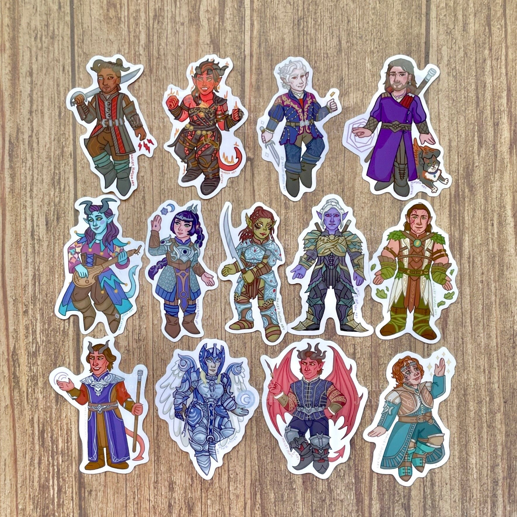 BG3 Sticker Set | BG3 Inspired Stickers Baldur Dnd Stickers Baldurs ...