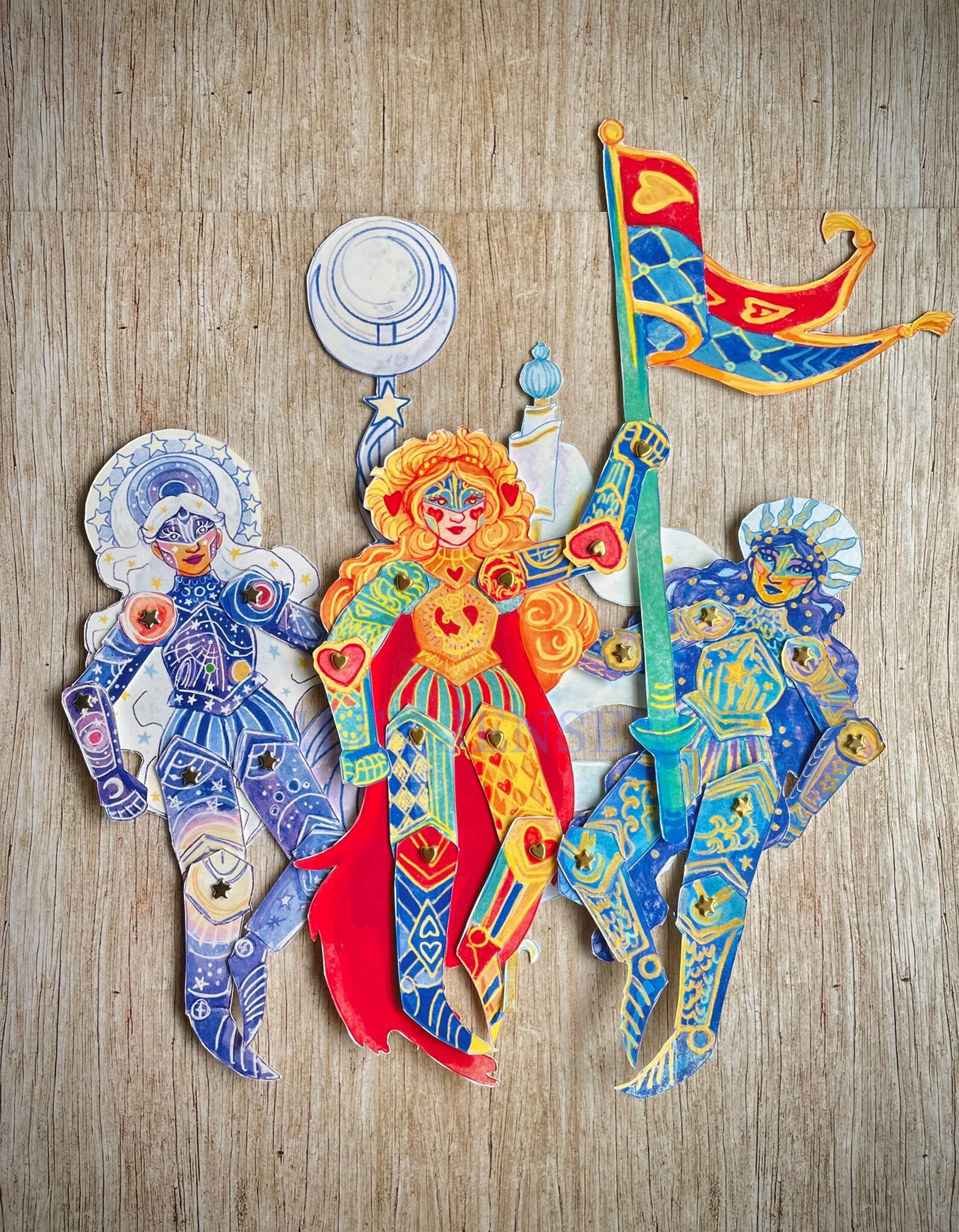 Articulated Paper Doll Kit DIY Connectors Included Fantasy - Etsy