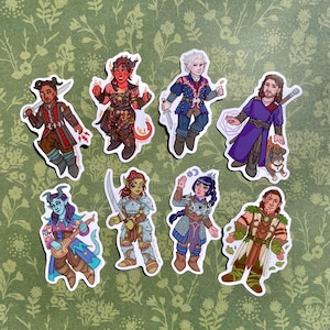 BG3 Sticker Set | BG3 Inspired Stickers Baldur Dnd Stickers Baldurs ...