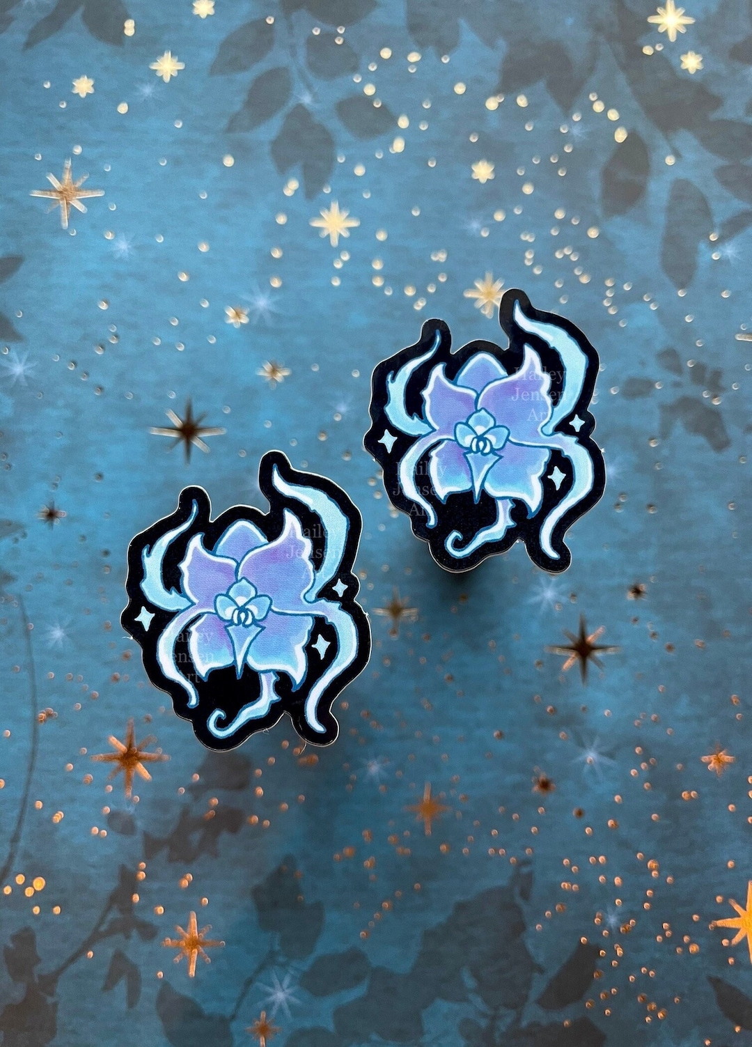 BG3 Night Orchid Sticker Set | BG3 Inspired Shadowheart Art Stickers ...