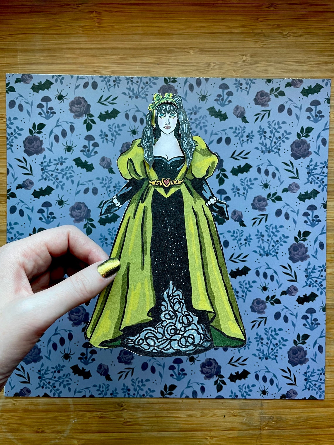 Vampire Paper Doll Kit DIY Halloween Doll Printable Paper - Etsy