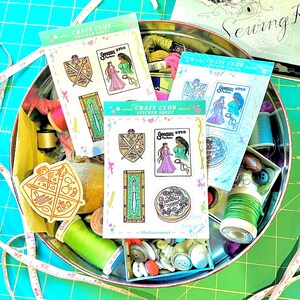Craft Club Sticker Sheet | Sewing Stickers Machine Stickers Costume ...