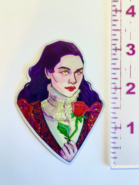 Glitter Vampire Vinyl Sticker Halloween Vampira Spooky Witch - Etsy
