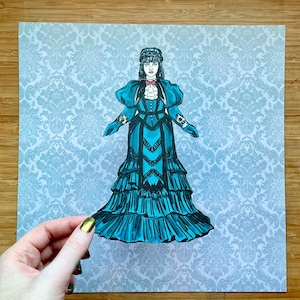 Vampire Paper Doll Kit DIY Halloween Doll Printable Paper - Etsy