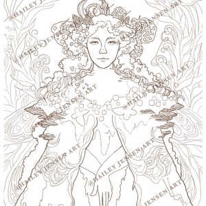 Fairy Coloring Page | Faerie Printable Coloring Page Fairies Coloring ...