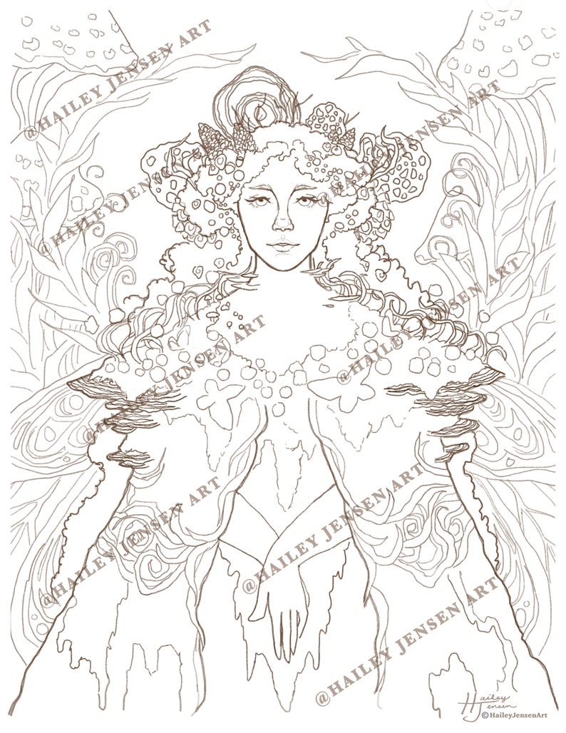Fairy Coloring Page | Faerie Printable Coloring Page Fairies Coloring ...