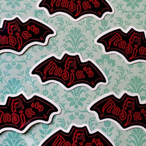 Set of 2 Vampire Bat Stickers | Nadja What We Do Shadows Halloween ...