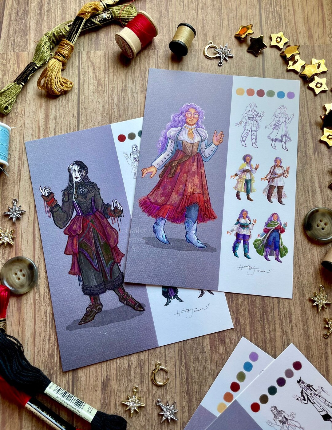 Laudna Imogen 5x7 Print Bells Hells Critical Role Inspired Fashion ...