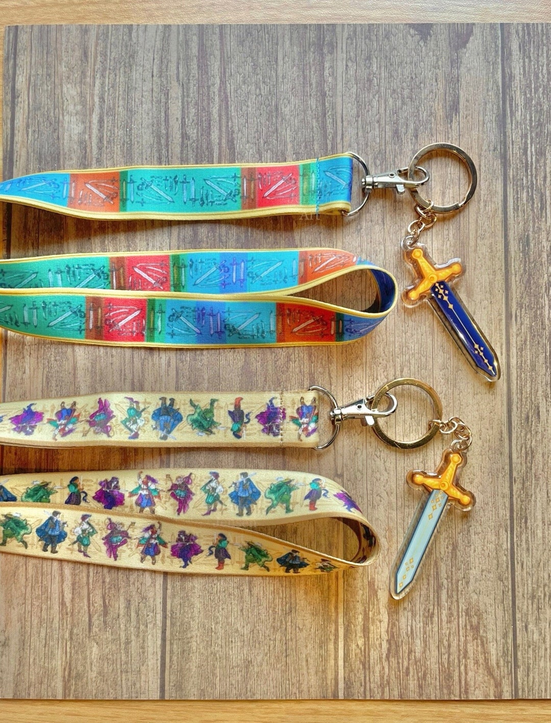 Knights and Swords Lanyard | Dnd Lanyard Lady Knight Lanyard Lady ...