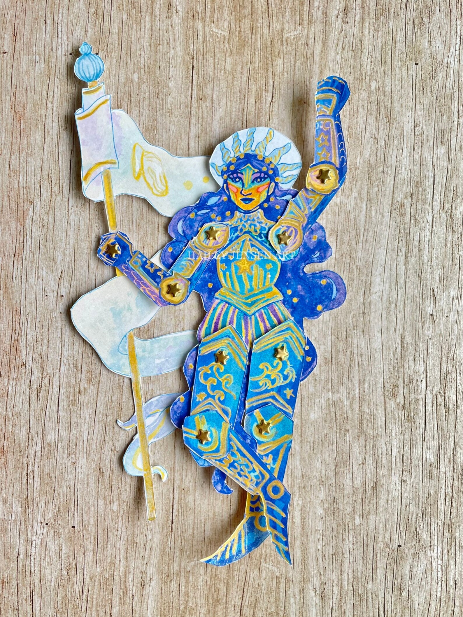 Articulated Paper Doll Kit DIY | Connectors Included | Fantasy Lady ...