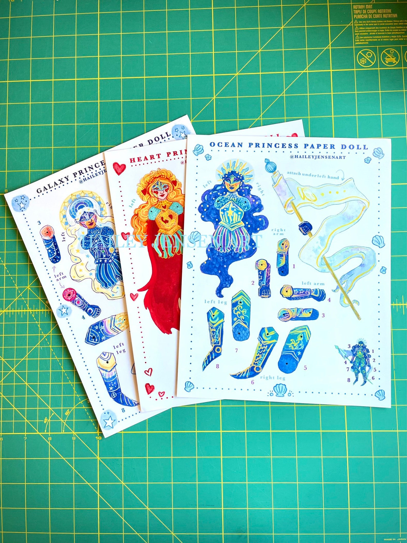 Articulated Paper Doll Kit DIY Connectors Included Fantasy - Etsy