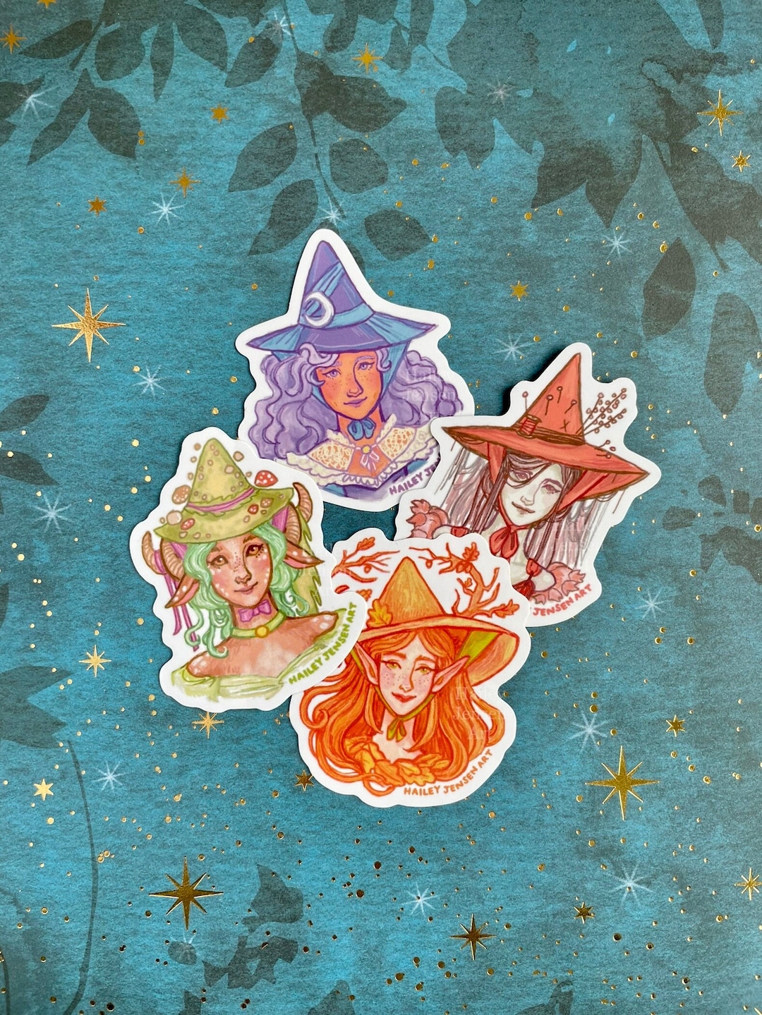 Witch Sticker Set | Fantasy Green Keyleth Critical Role Inspired Art ...
