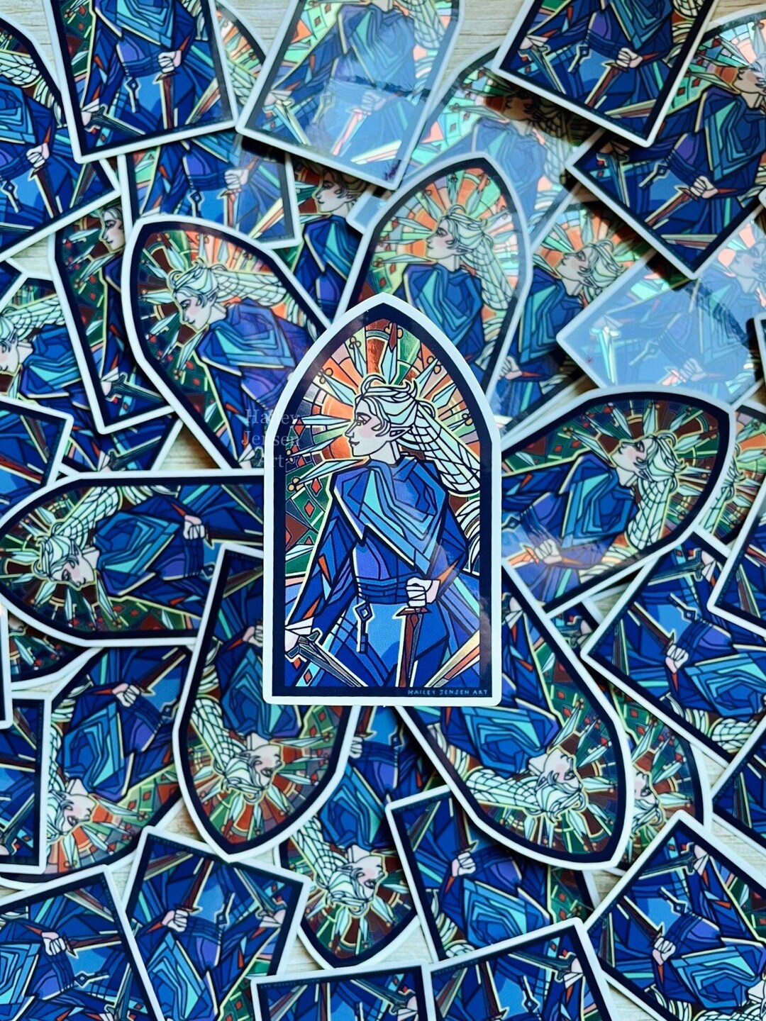 Rogue Metallic Sticker | Stained Glass Medieval Sticker Dnd Sticker ...