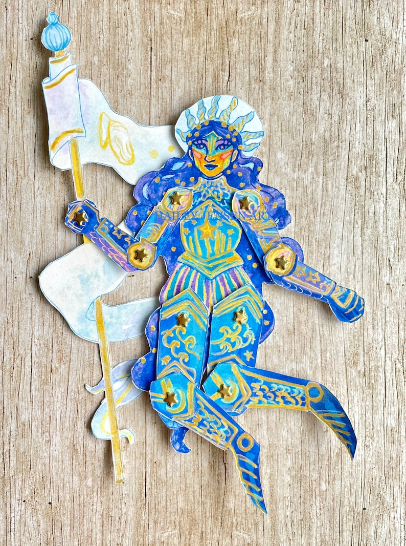 Articulated Paper Doll Kit DIY | Connectors Included | Fantasy Lady ...