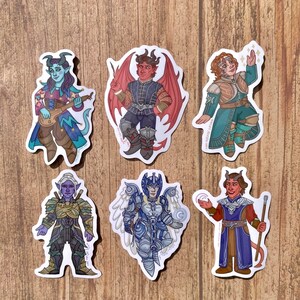 BG3 Sticker Set | BG3 Inspired Stickers Baldur Dnd Stickers Baldurs ...