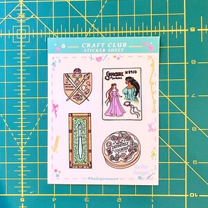 Craft Club Sticker Sheet | Sewing Stickers Machine Stickers Costume ...