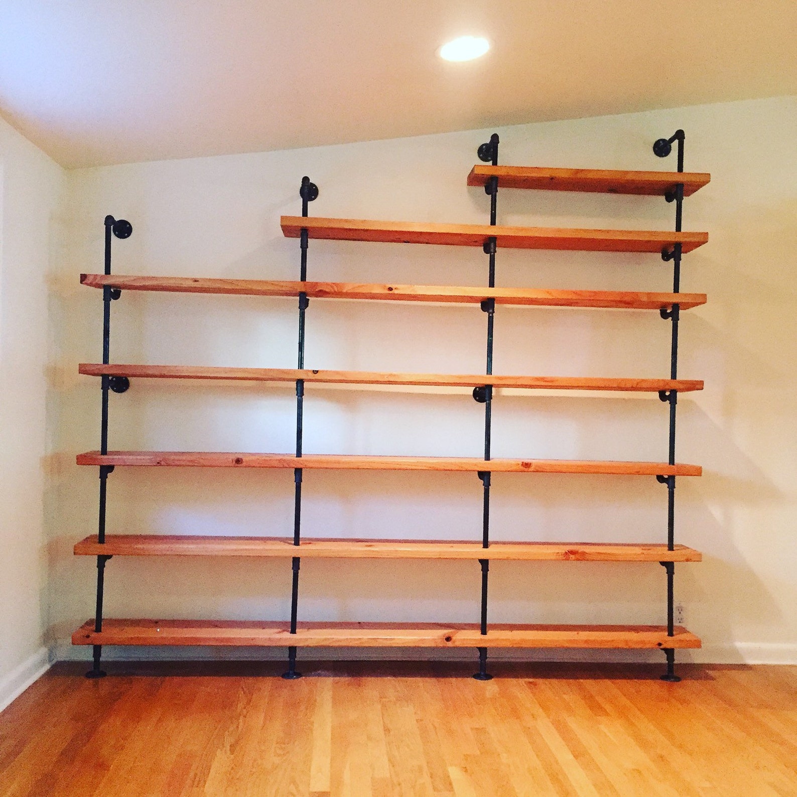 Black Steel Pipe Shelving - Etsy