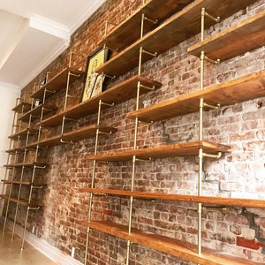 Brass Pipe Shelving - Etsy