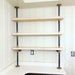 Black Pipe Shelving With Brass Accents - Etsy
