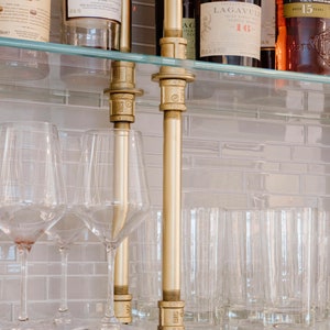 Ceiling-mounted French Bistro Shelves for Bar or Kitchen (custom) - Etsy
