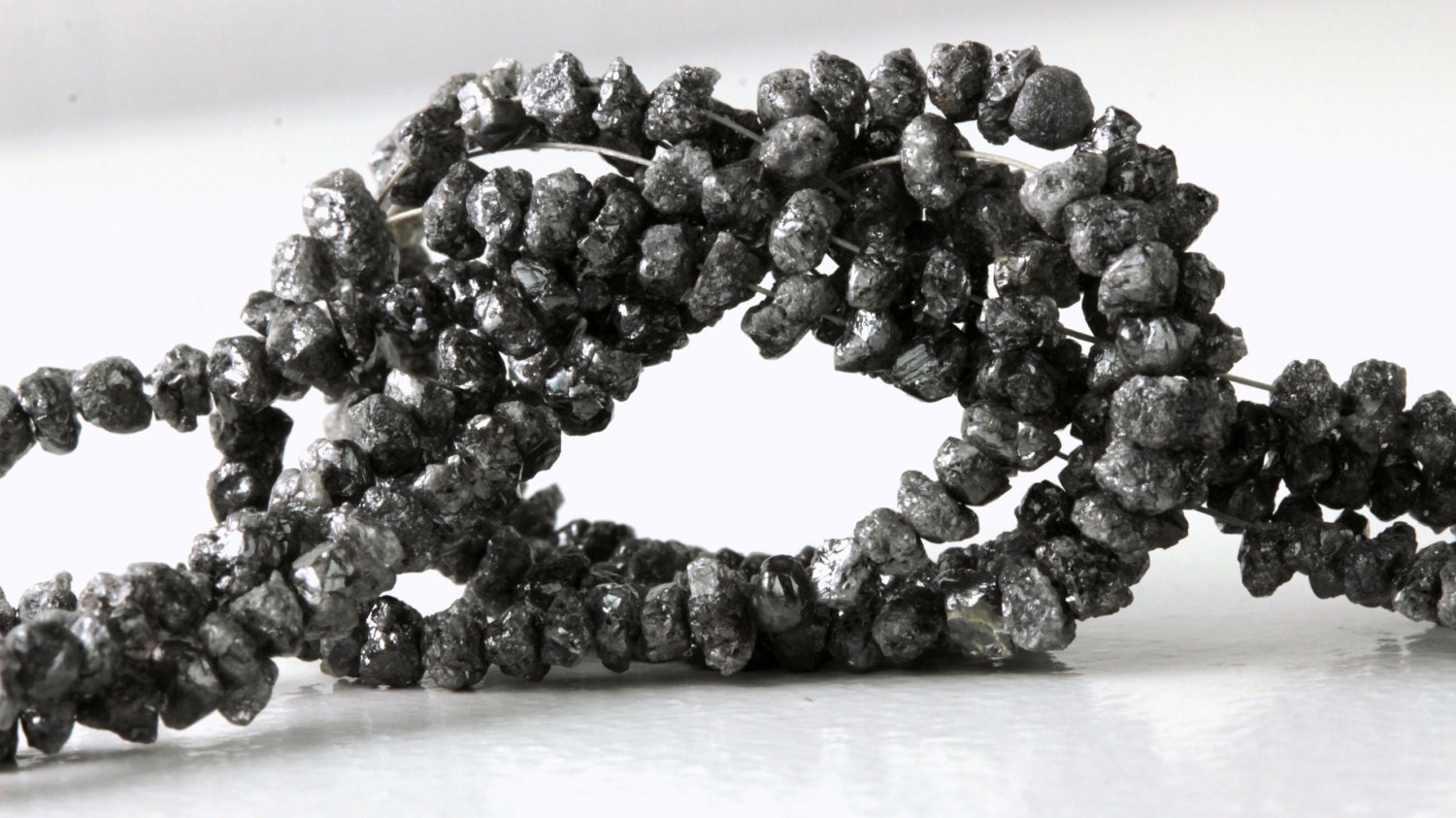 Rough Diamond Beads Charcoal Rough Diamonds Your Choice of 2 - Etsy