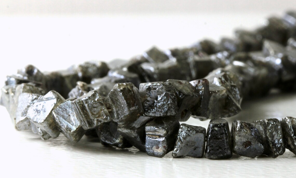 Grey Mystic Silverite 3-D Cubed Free Form Gemstones, Your Choice of 1 ...