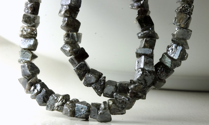 Grey Mystic Silverite 3-D Cubed Free Form Gemstones, Your Choice of 1 ...