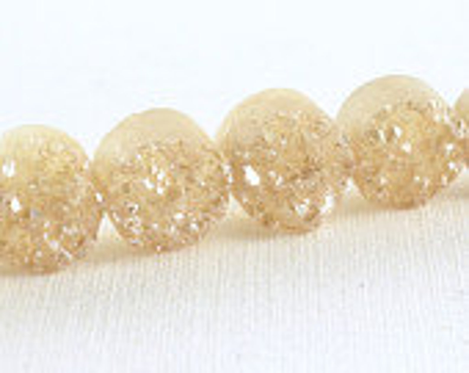 Peach Druzy Quartz Beads, 18.5mm Metallic Titanium Peach , Pair of HUGE ...