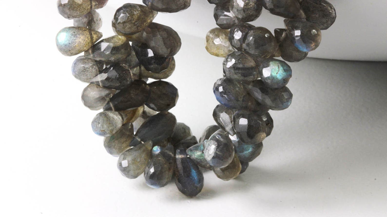 Labradorite Briolette Micro Faceted Teardrop Shape Gem Stones - Etsy