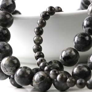 Chinese Labradorite Smooth Polished Round Beads, 6mm, 8mm, 10mm, and ...