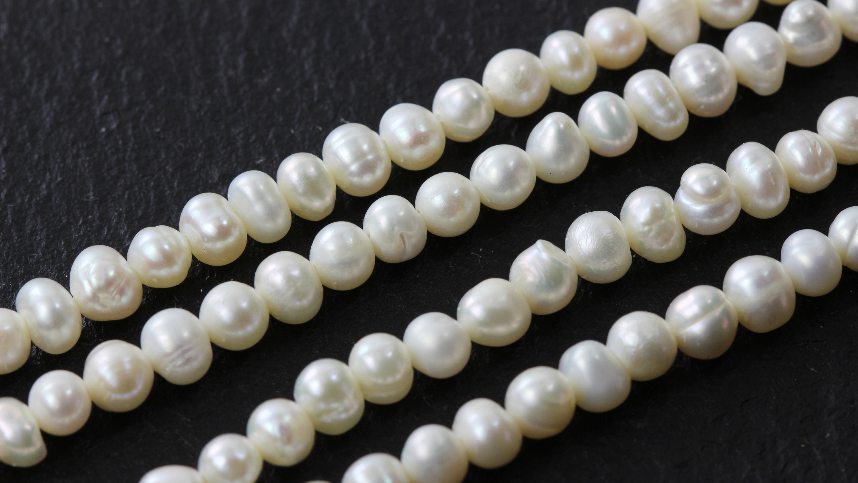 Pearls Freshwater Pearls Slightly Oval Pearls Rice Potato - Etsy