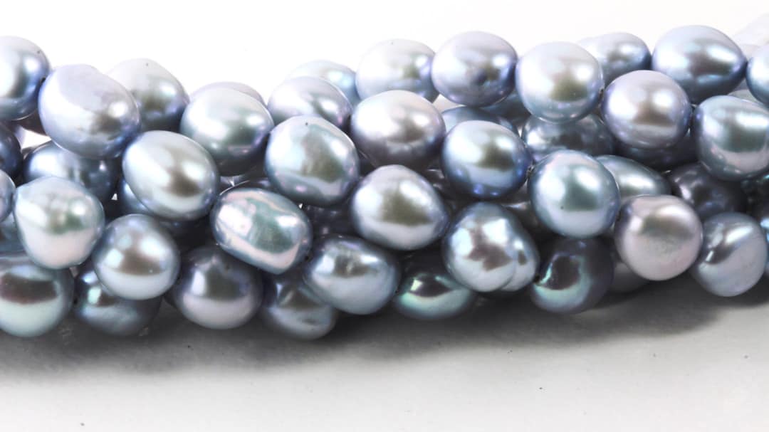 Lavender Pearls Freshwater Pearls Oblong Potato Pearls,your Choice 1/8 ...