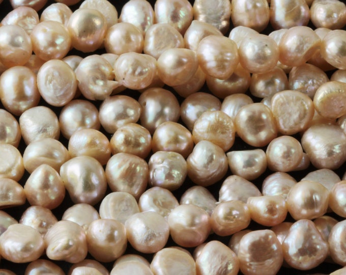 Potato Pearls Pastel Pink Freshwater Pearls Potato Pearls 5.9mm to 7mm ...