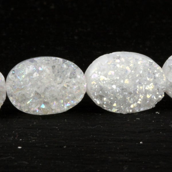 White Druzy Quartz - Etsy
