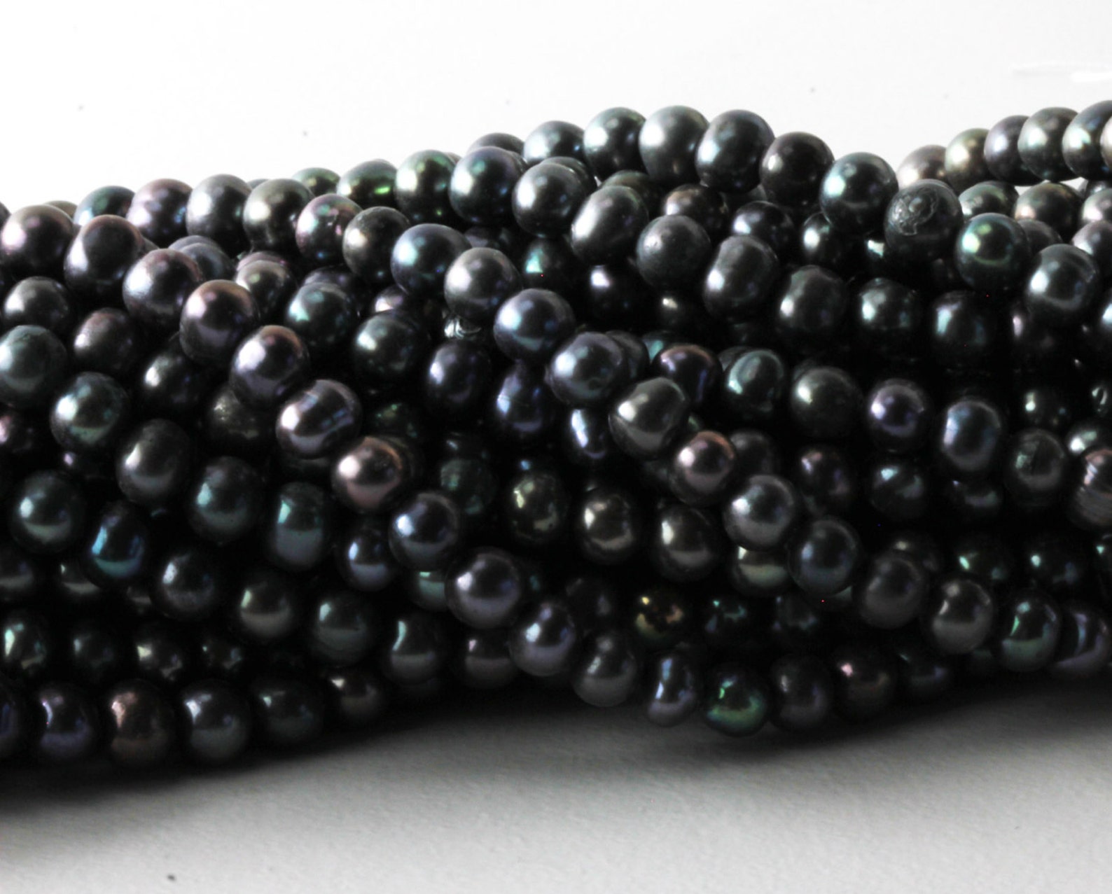 Pearls Grey Freshwater Pearls Oblong Potato Pearls 5.5mm to | Etsy